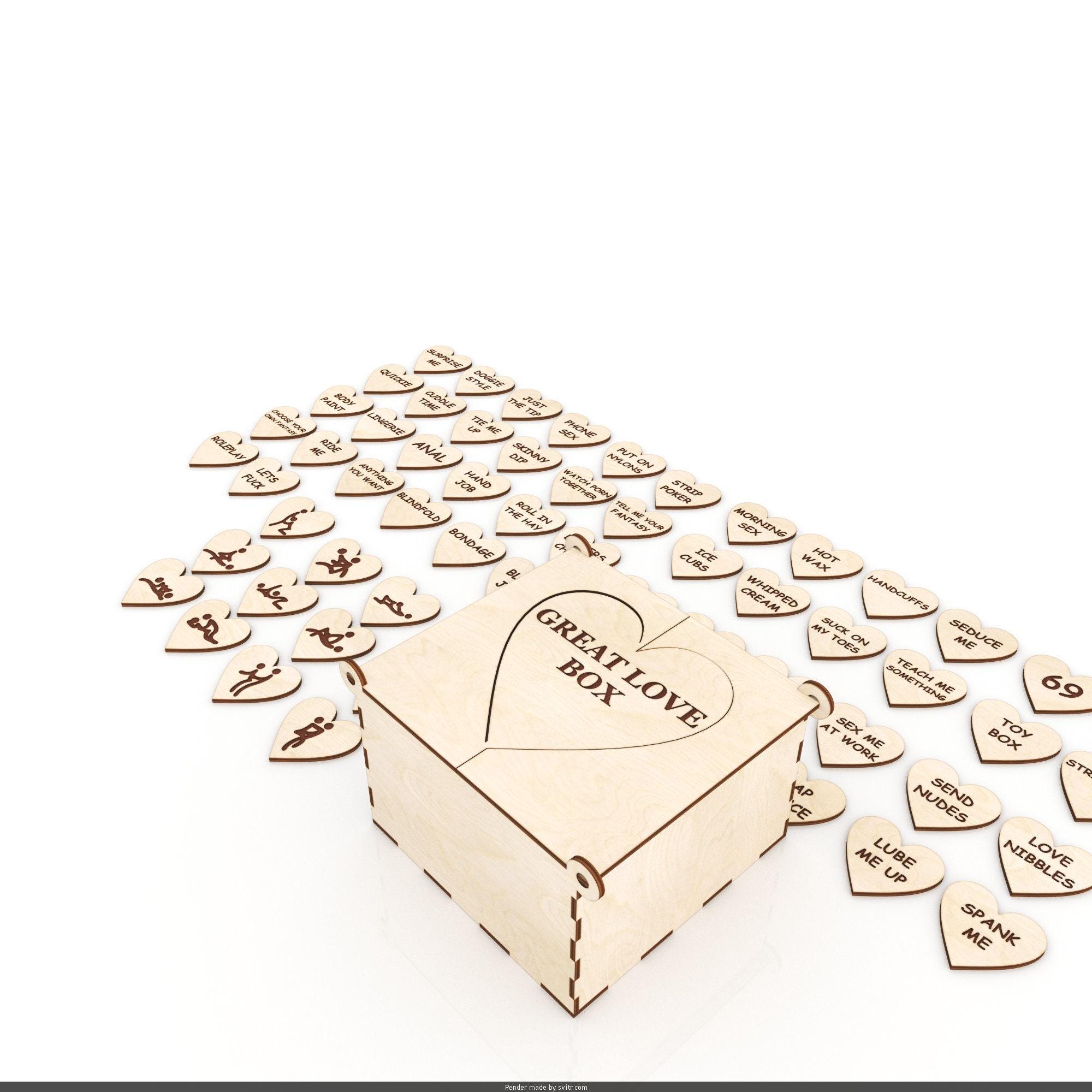 GREAT Love Box Set 62 Tokens - Laser Cut Files SVG, DXF - Cnc Pattern ...