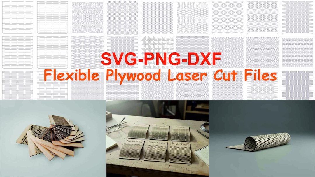 Flexible Laser Cut Files Bundle, Living Hinge Laser Cut, Flexible ...