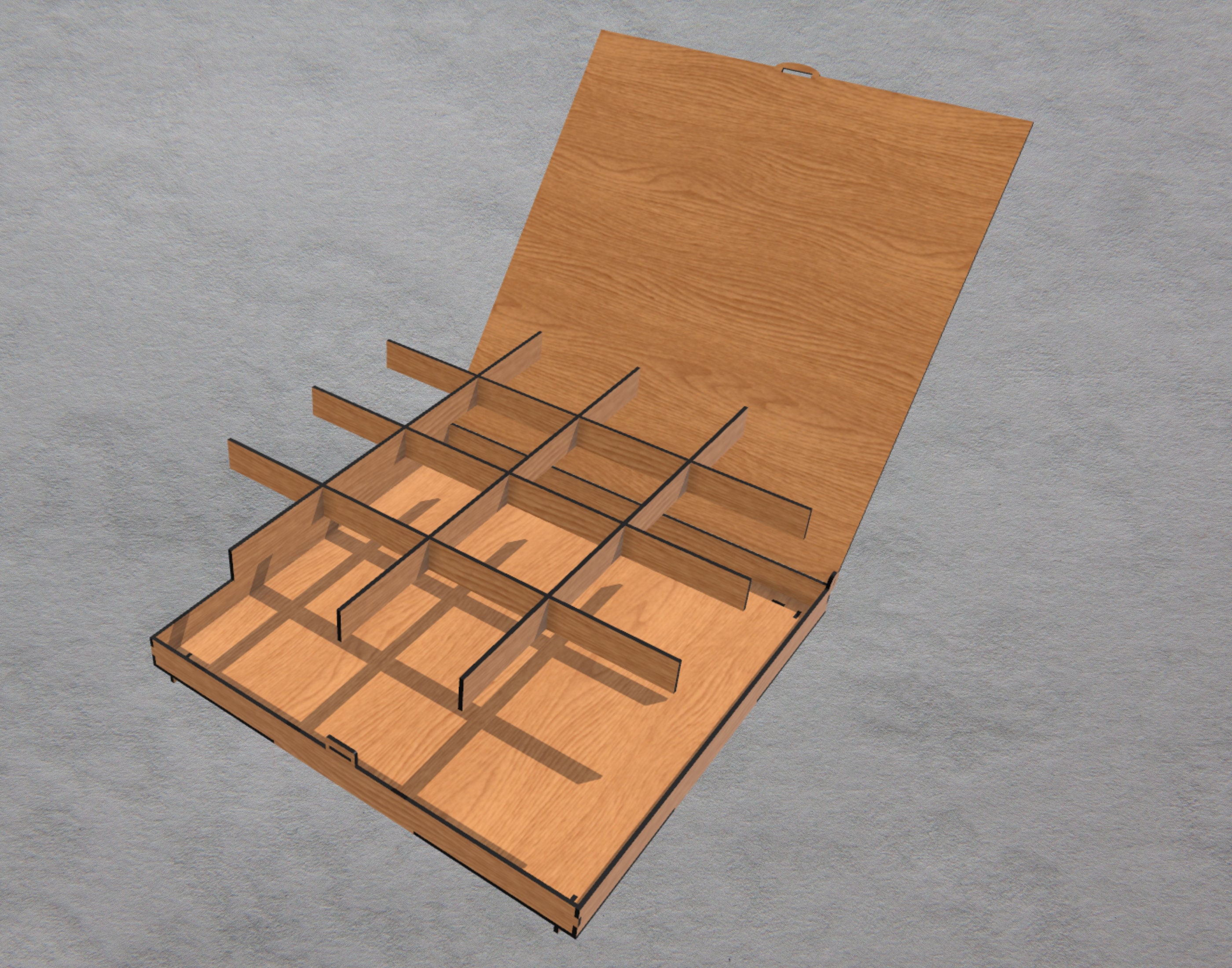 Laser Cut Files Box Storage Organizer - Boxes With Flip Lid and ...