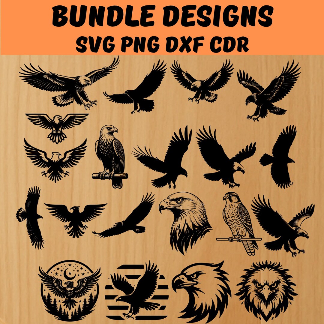 Eagle SVG, Bald Eagle SVG, Eagle Clipart, Bald Eagle Cut Files for ...