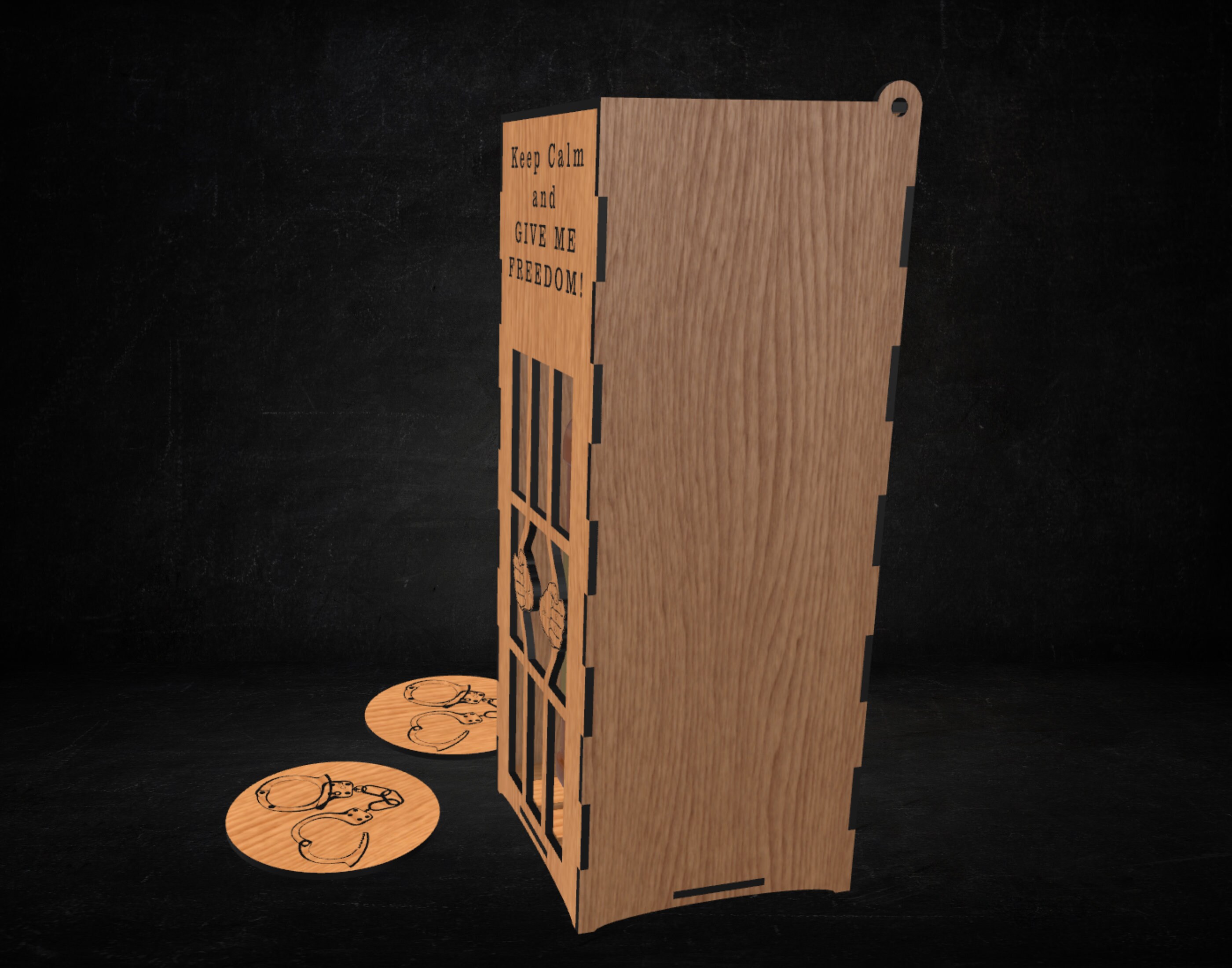 Cage Whiskey Box, Laser Cut Whiskey Box, Plywood Whiskey Box, Laser ...