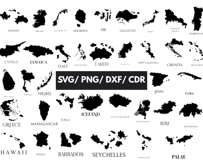 NATO Member Countries Maps SVG Bundle Set - Individual Country Nation ...