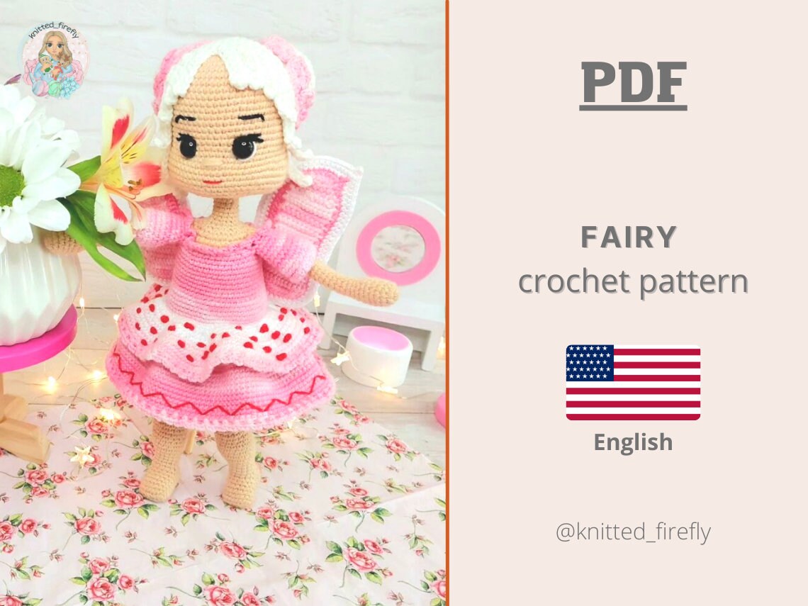 Crochet Fairy Doll Crochet Pattern Amigurumi Toy Amigurumi Handmade ...