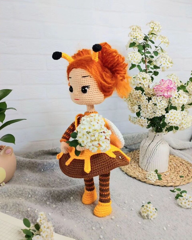 Crochet Pattern Little Doll Bee Crochet Pattern Amigurumi Toy Amigurumi ...