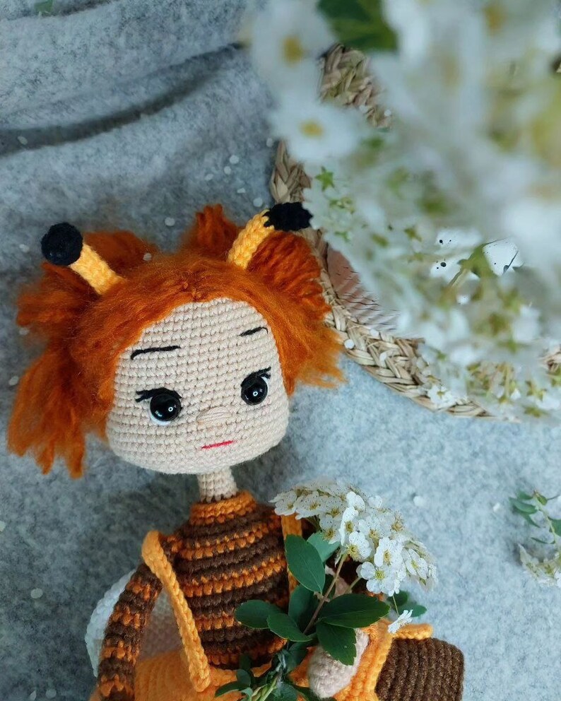Crochet Pattern Little Doll Bee Crochet Pattern Amigurumi Toy Amigurumi ...