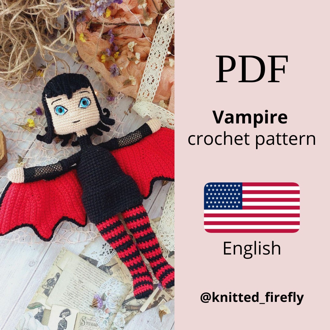 Vampire Crochet Pattern Amigurumi Toy Amigurumi Handmade English Doll ...