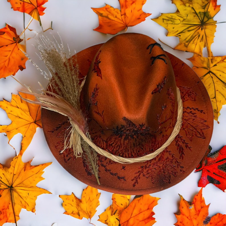 Hat Burning Pyrography Custom Design Free Hand Artistry - Etsy