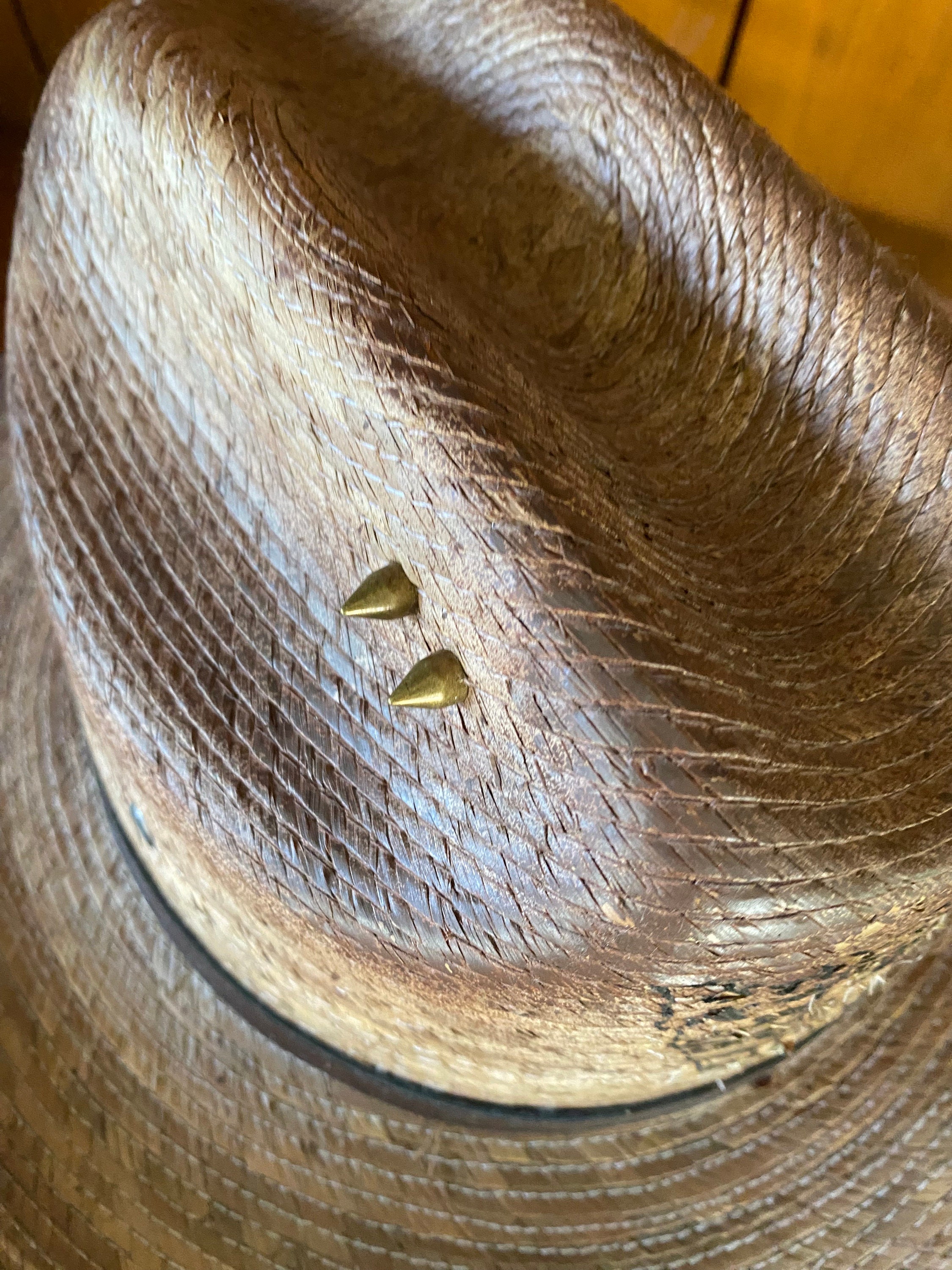 Palm Leaf Cow Boy Hat by Gold Coast - Etsy