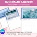 2024 Sea Waves Calendar Printable PDF & PNG Instant Download CANVA ...