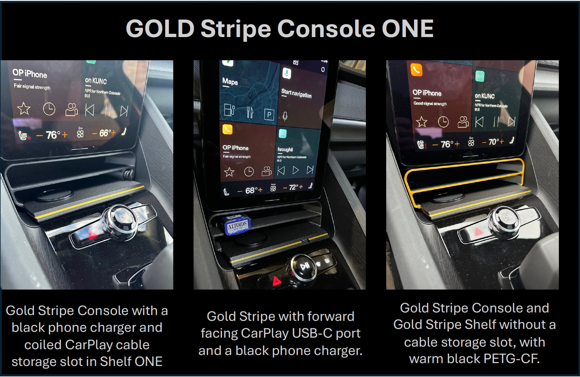Console ONE - GOLD Edition for Polestar 2 EV - Etsy
