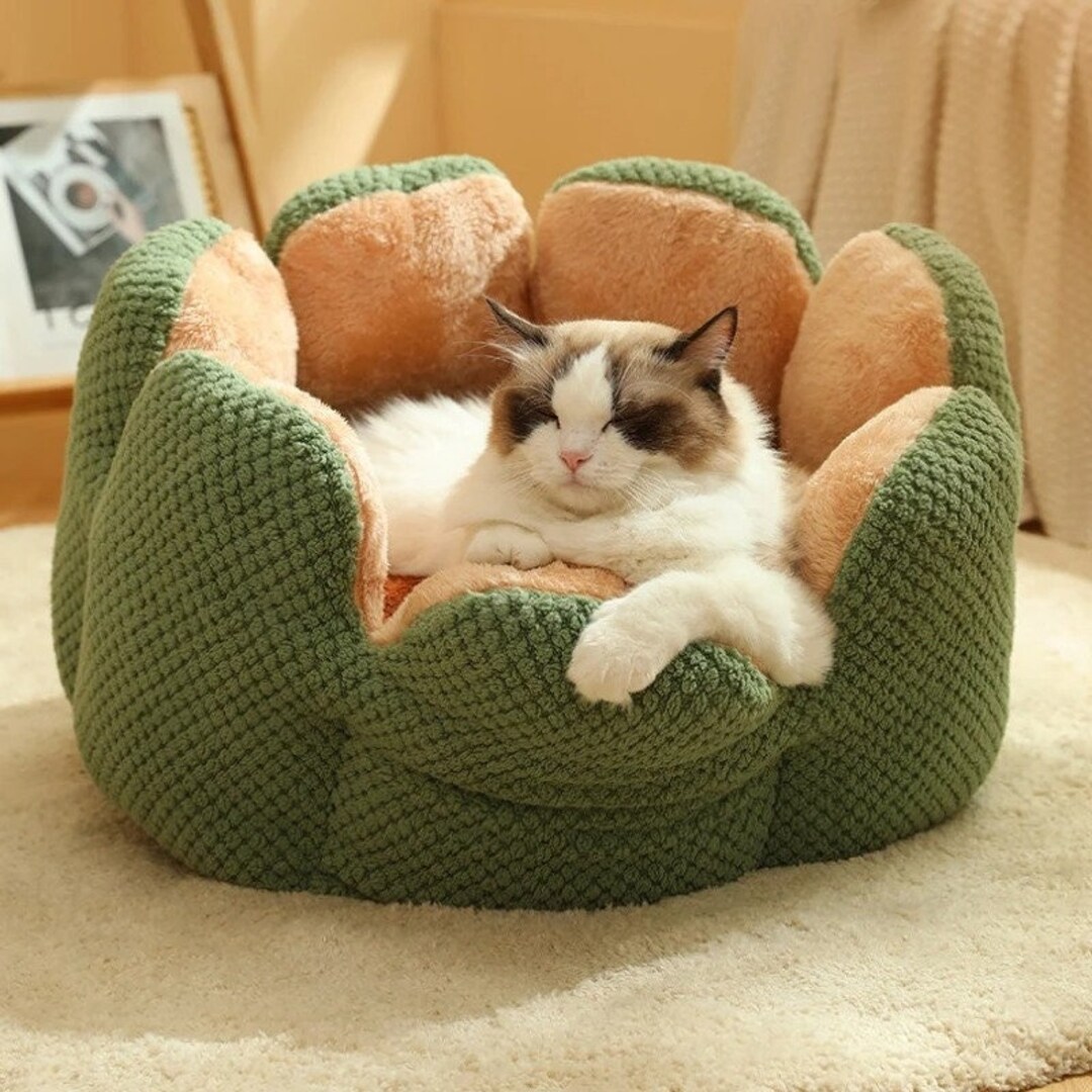 Sunflower Inspired Cat Bed Cute Cat Bed Soft Cat Bed Warm - Etsy Hong Kong