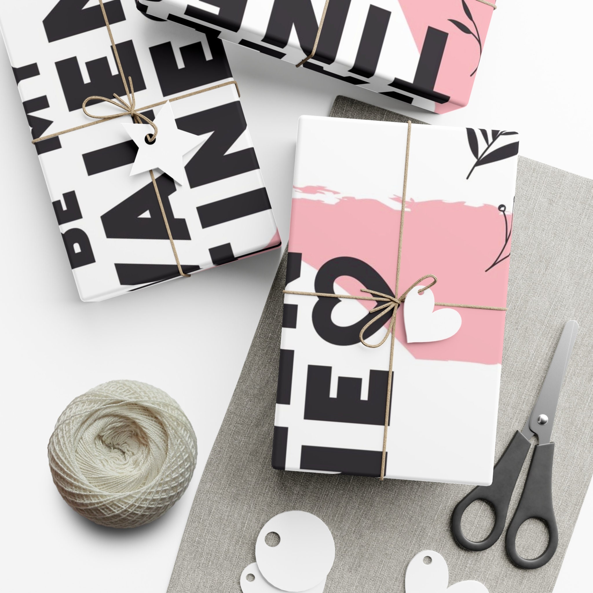 Valentine Wrapping Paper, Be My Valentine Digital Wrap, Perfect for ...