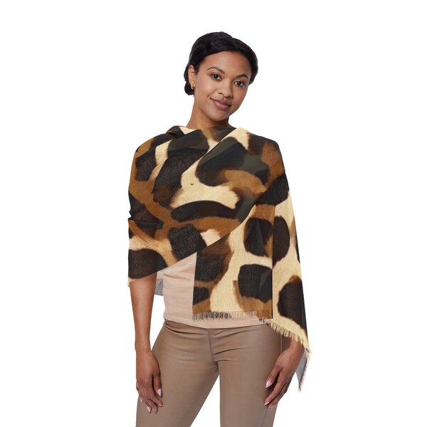 Leopard Print Scarf - Etsy