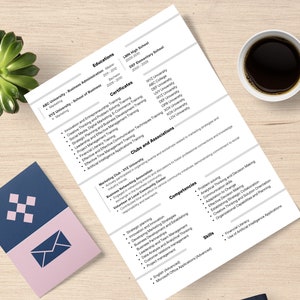 Editable Resume Template - Professional CV Template - Easy to Edit ...