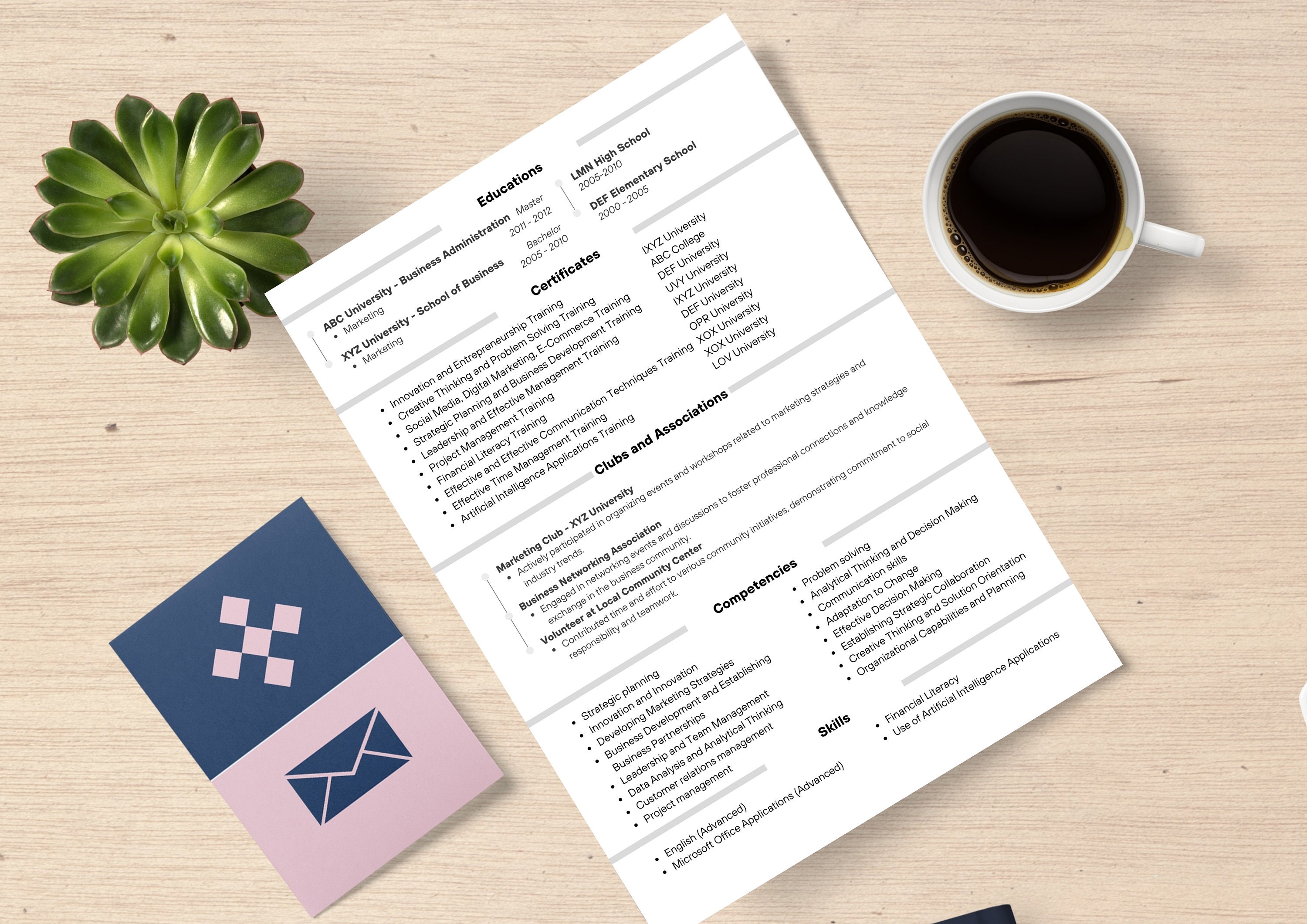 Editable Resume Template - Professional CV Template - Easy to Edit ...