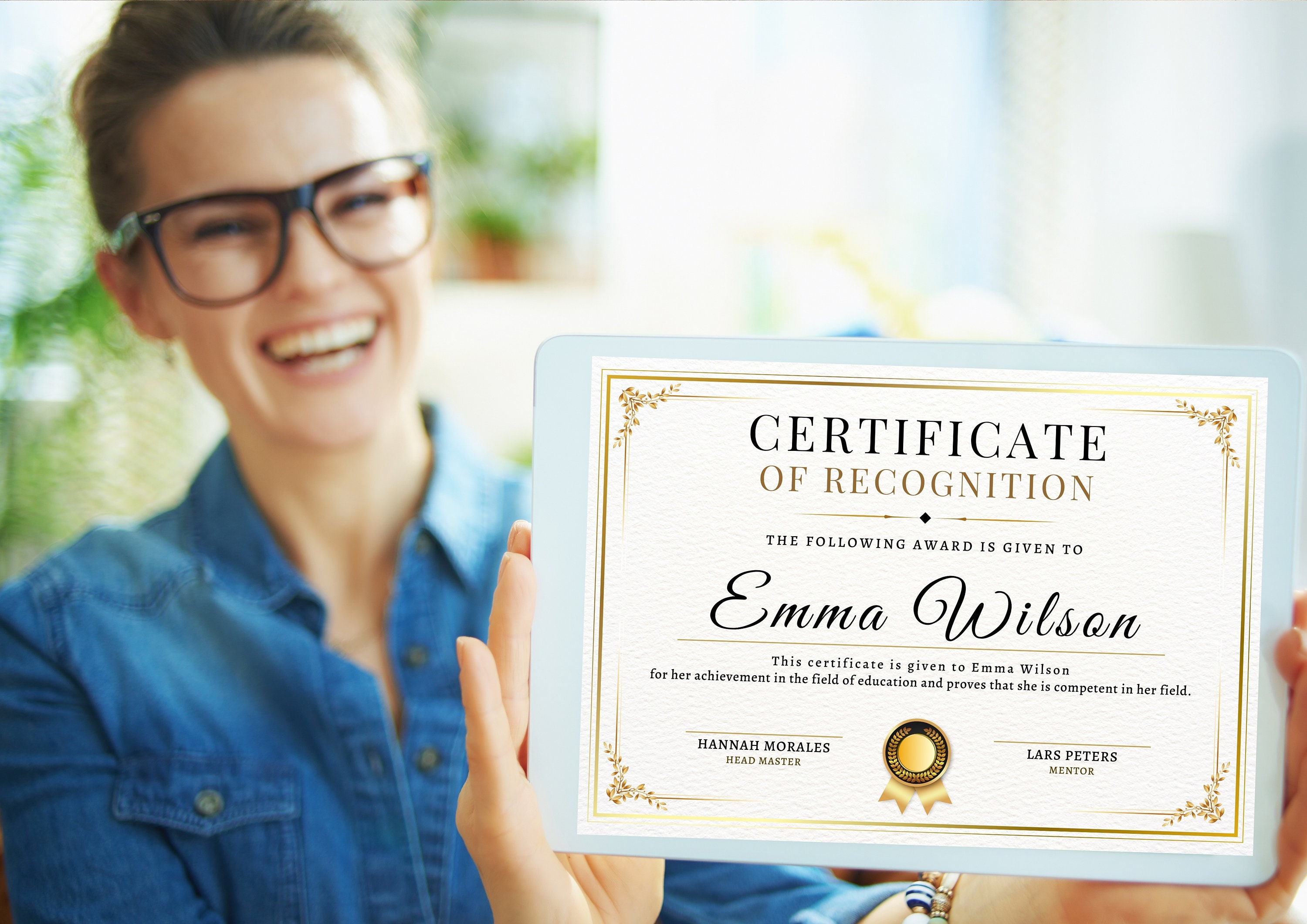 Editable Certificate of Recognition Template - Personalized ...
