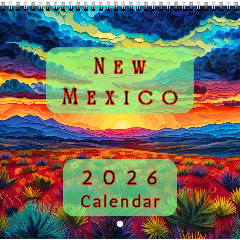 2026 Desert Wall Calendar - Etsy