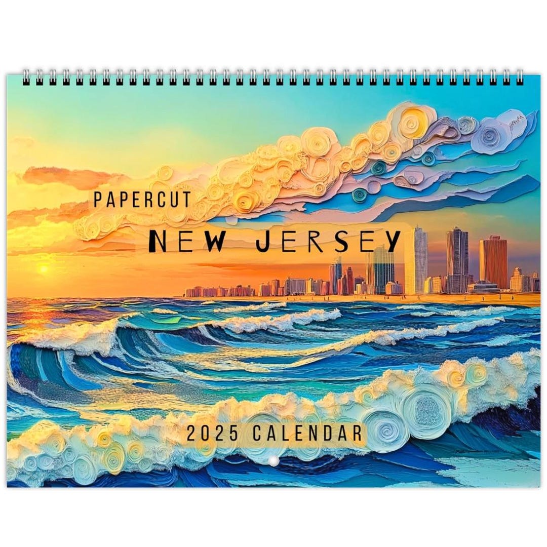 Papercut New Jersey 2025 Wall Calendar 11 X 8.5 - Etsy
