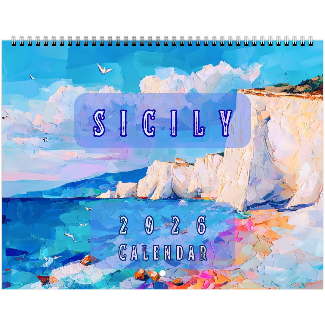 Sicily 2026 Calendar, Coastal Cliffs, Volcanic Landscapes & Ancient ...