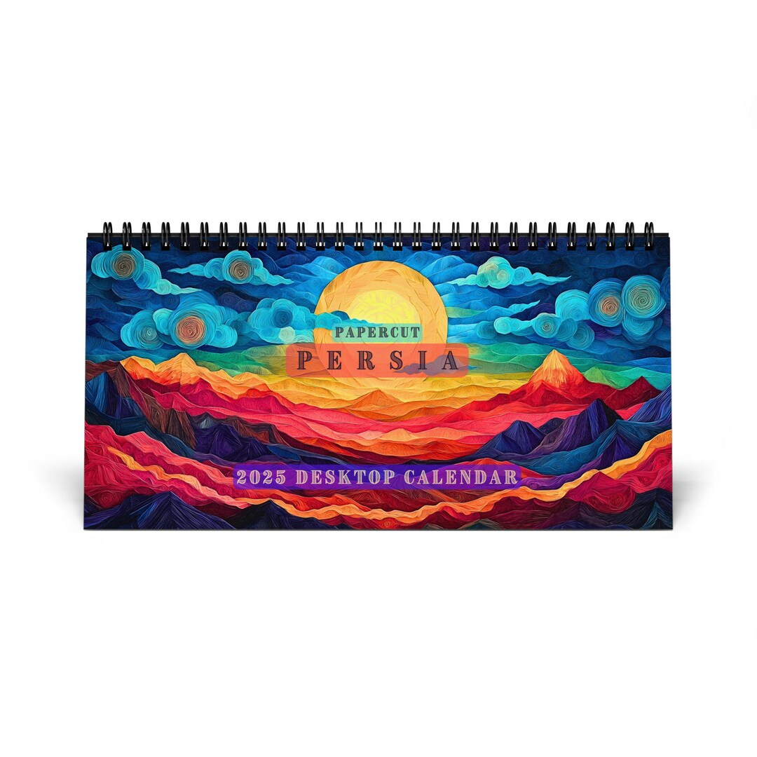 Papercut Persia 2025 Desk Calendar 10 X 5 - Etsy