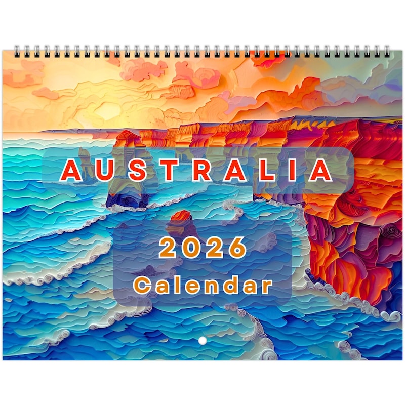 2026 Wall Calendar Australia - Etsy