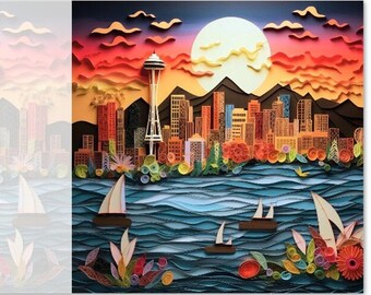 Handmade Greetings From Seattle Greeting Cards - Etsy