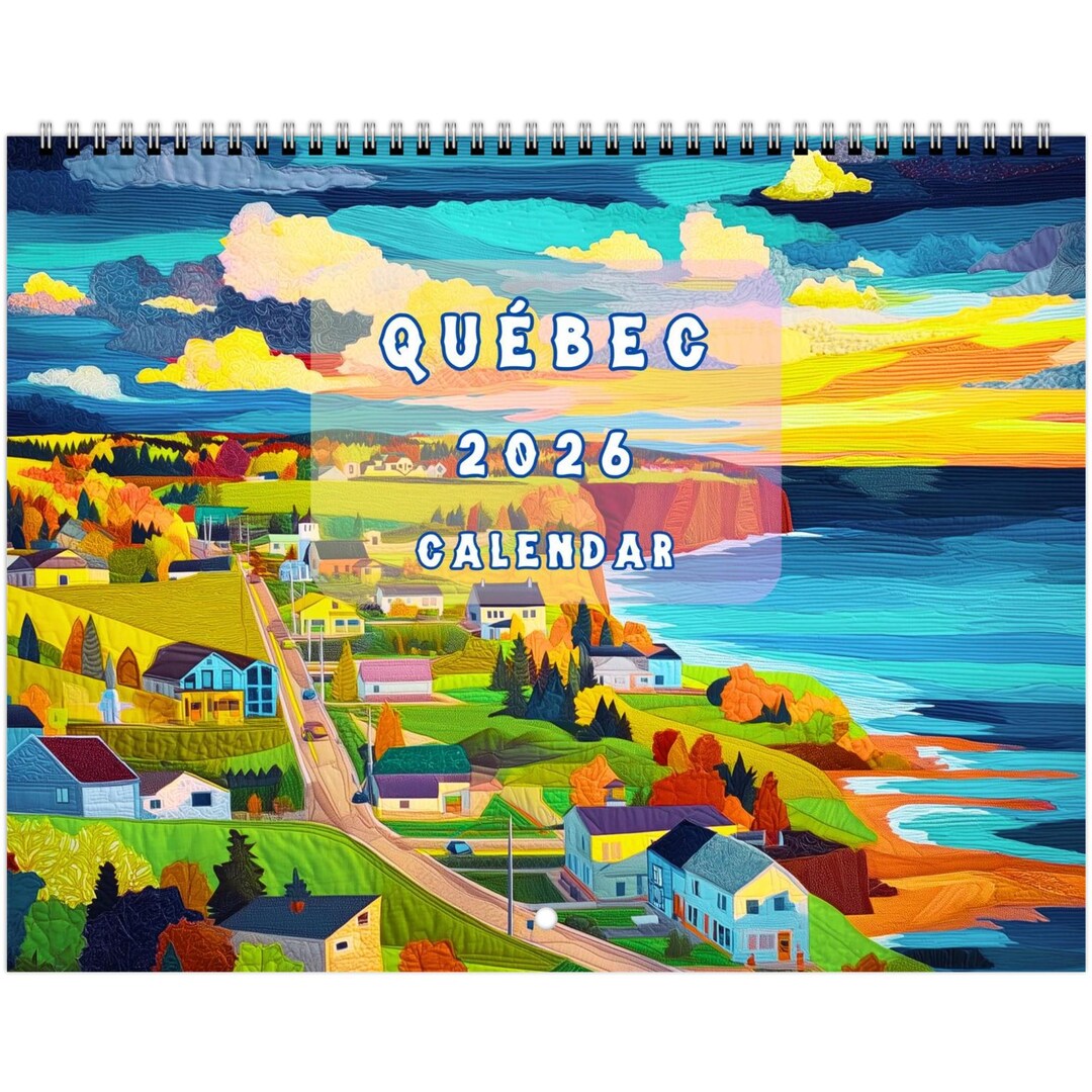Quebec 2026 Calendar, Rivers, Forests & French Flair (11x8.5”) - Etsy
