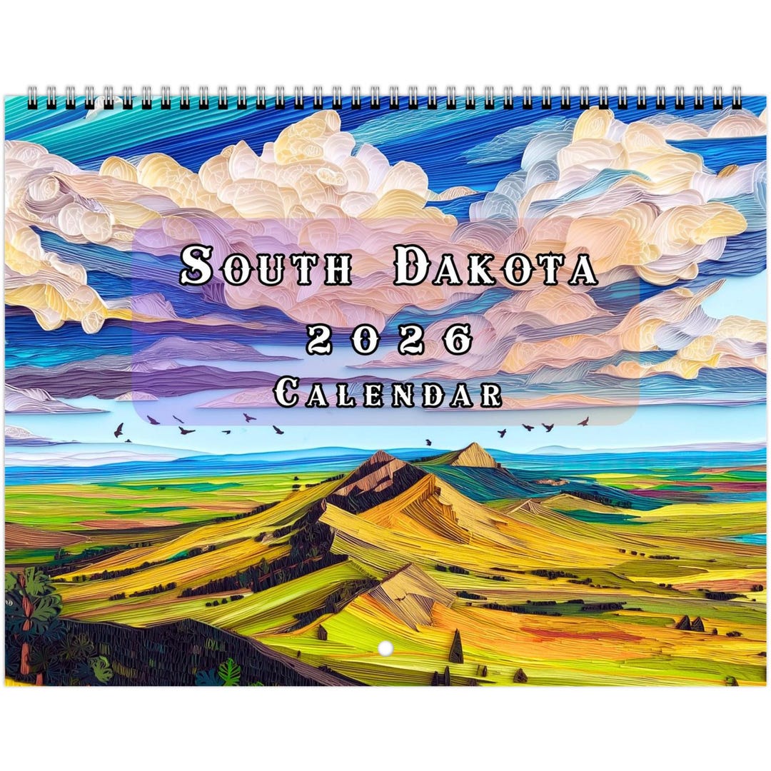 South Dakota Wall Calendar 2026 – Iconic Badlands, Prairies & Scenic ...