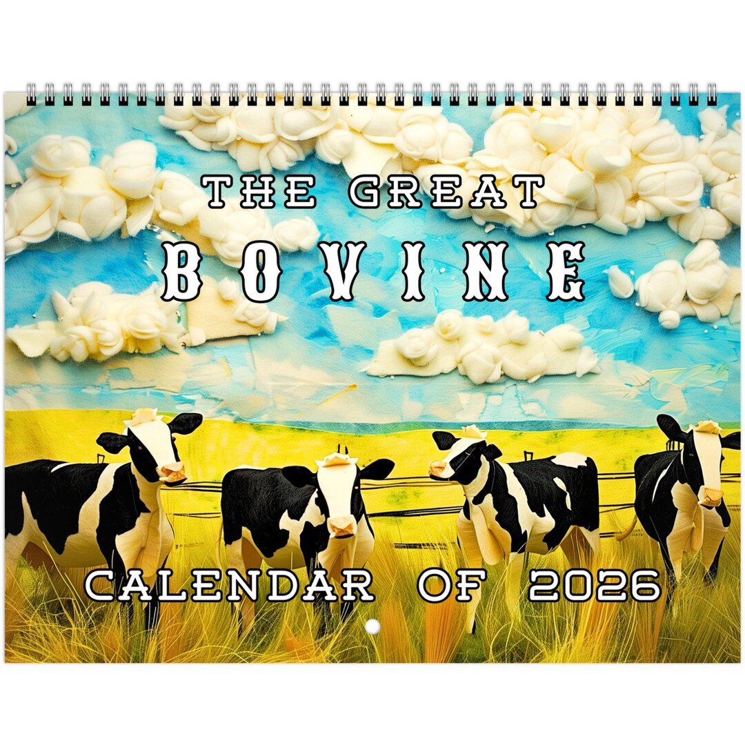 The Great Bovine 2026 Wall Calendar – Noble Herds & Country Charm (11x8 ...