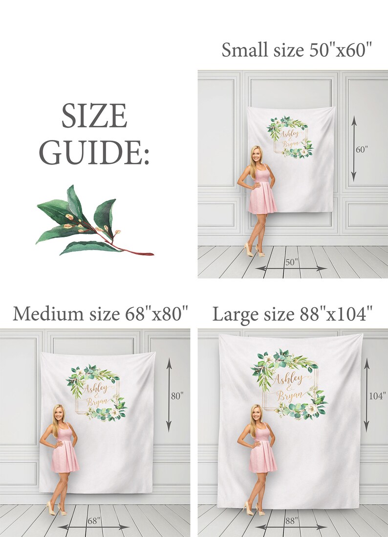 Greenery Eucalyptus Baby Shower Backdrop, Green Leaves, Botanical Leaf ...
