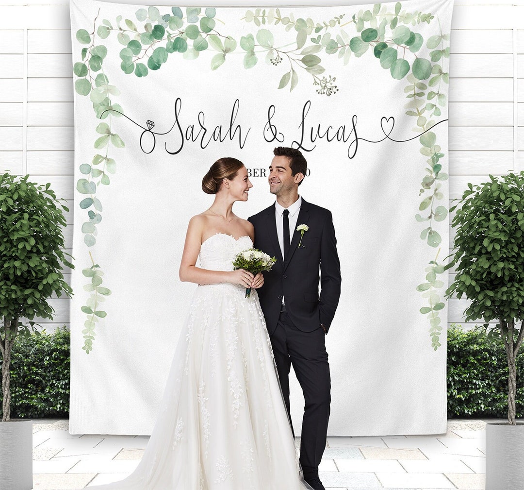 Greenery Wedding Backdrop for Reception, for Ceremony, Head Table ...