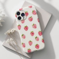 Mini Red Strawberry Resin iPhone 17/16/15/14/13/12/galaxy S25/S24/S23 ...