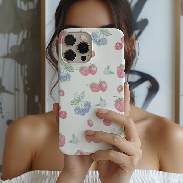 Coquette Strawberry Shortcake Phone Case - Etsy