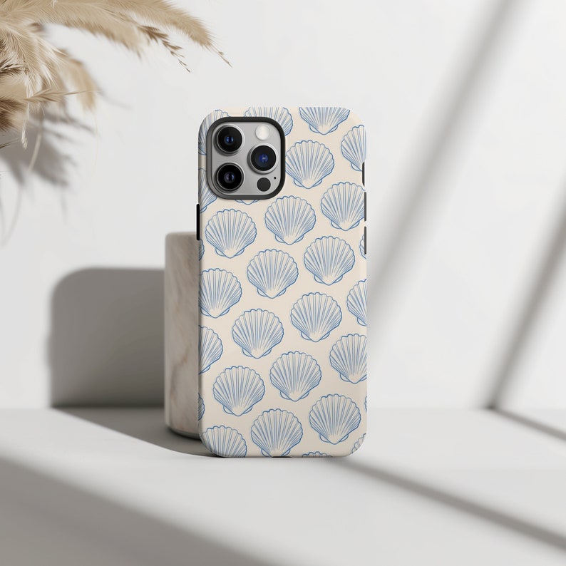 Vintage Coastal Seashell Phone Case Shell Pattern Phone Case Beach ...