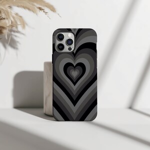 Dark Love Heart Phone Case Vintage Cover Moody Aesthetic iPhone 15 14 ...
