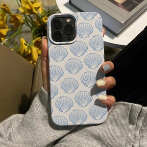 Vintage Coastal Seashell Phone Case Shell Pattern Phone Case Beach ...