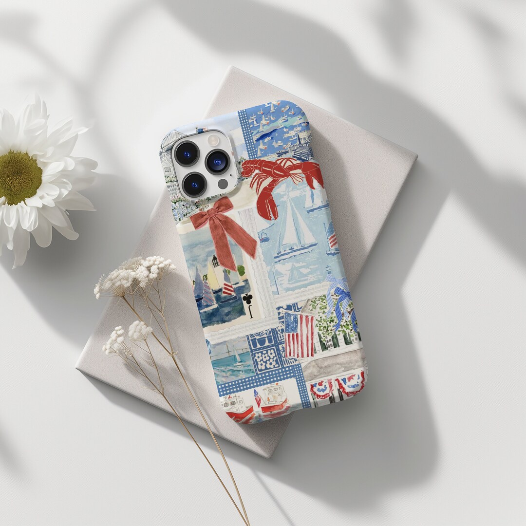 Coastal Seaside Coquette Phone Case, 4th of July Case, Summer Case ...
