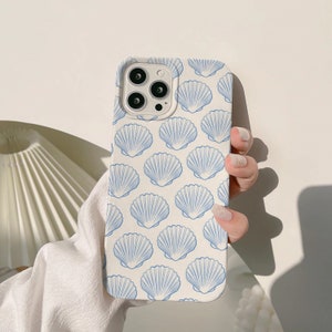 Vintage Coastal Seashell Phone Case Shell Pattern Phone Case Beach ...