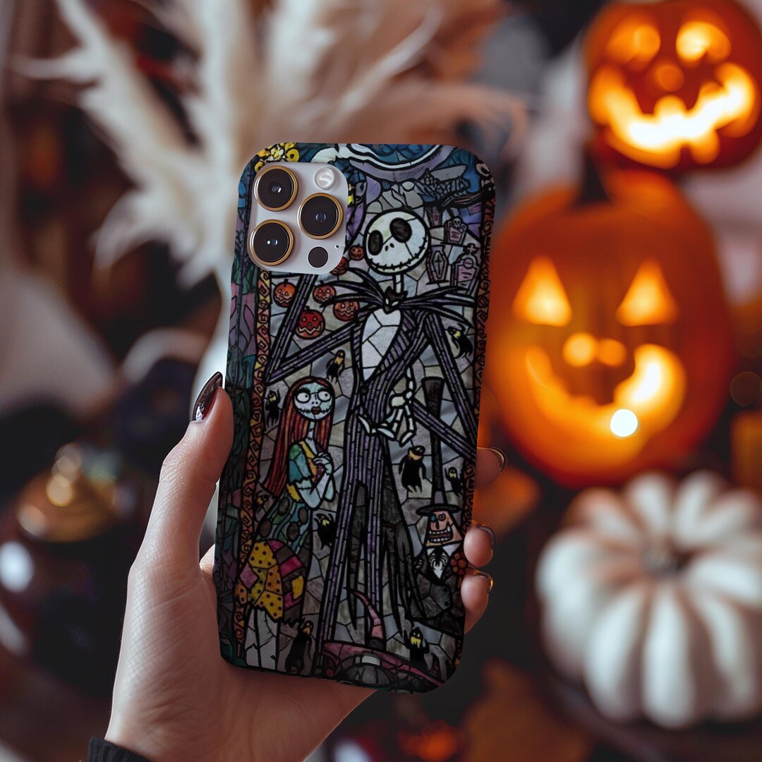 Nightmare Before Christmas Phone Case, Jack Skellington, Mosaic ...
