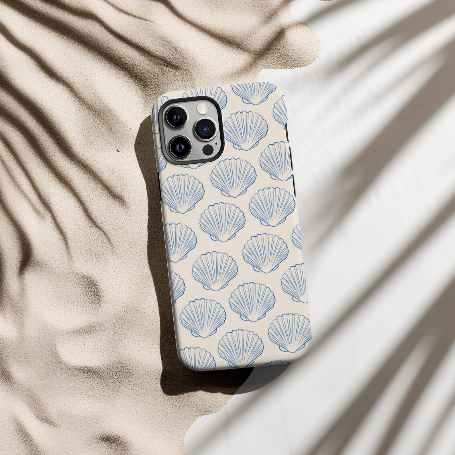 Vintage Coastal Seashell Phone Case Shell Pattern Phone Case Beach ...