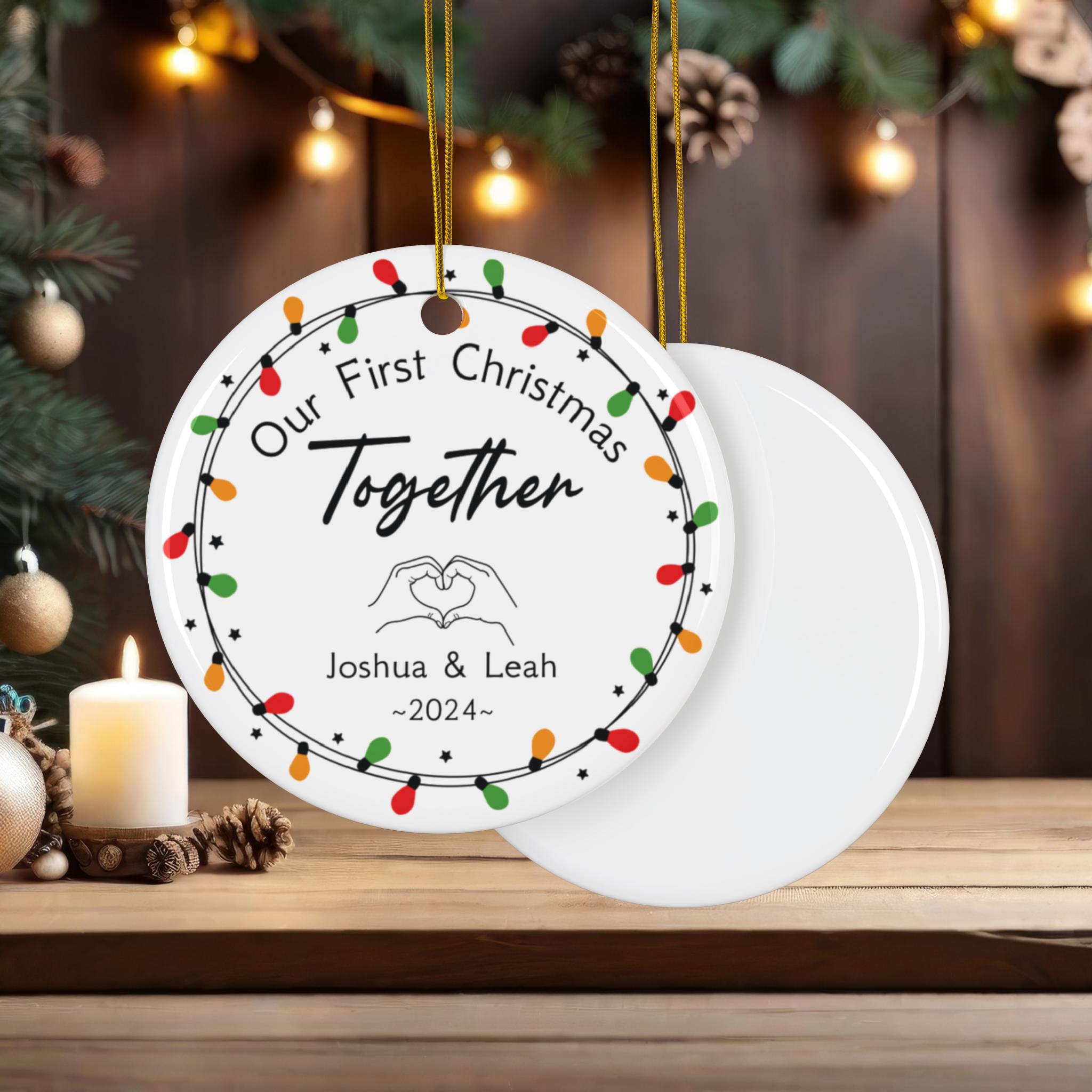First, Second, Third Christmas Together Personalized Gift, Holiday ...