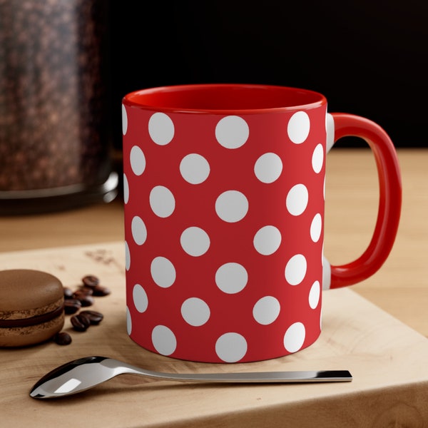 Polka Dot Coffee Cup - Etsy