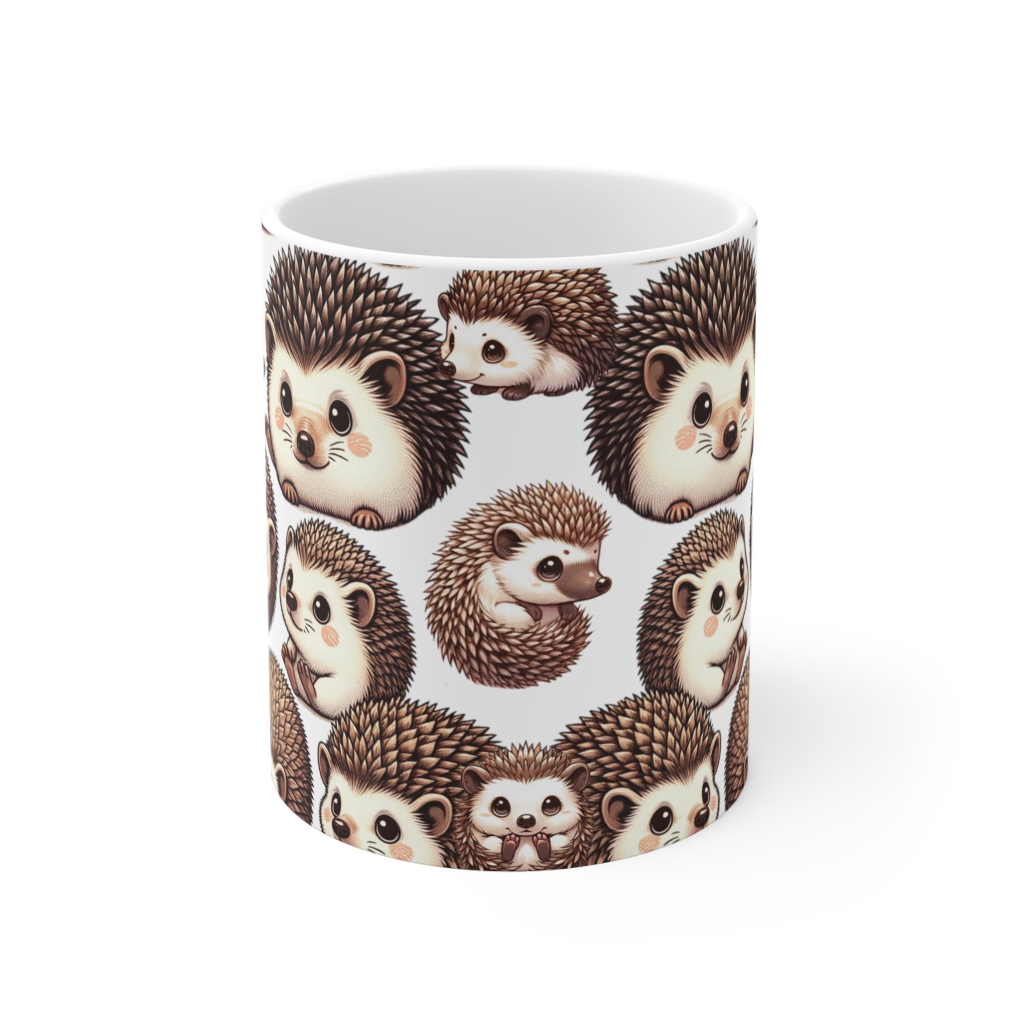 Hedgehog Mug With Pattern, Funny Animal Mug , Cute Pet Mug, Hedgehog ...