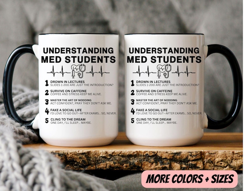 Funny Med Student Accent Coffee Mug Gift for Future Doctors Humorous ...