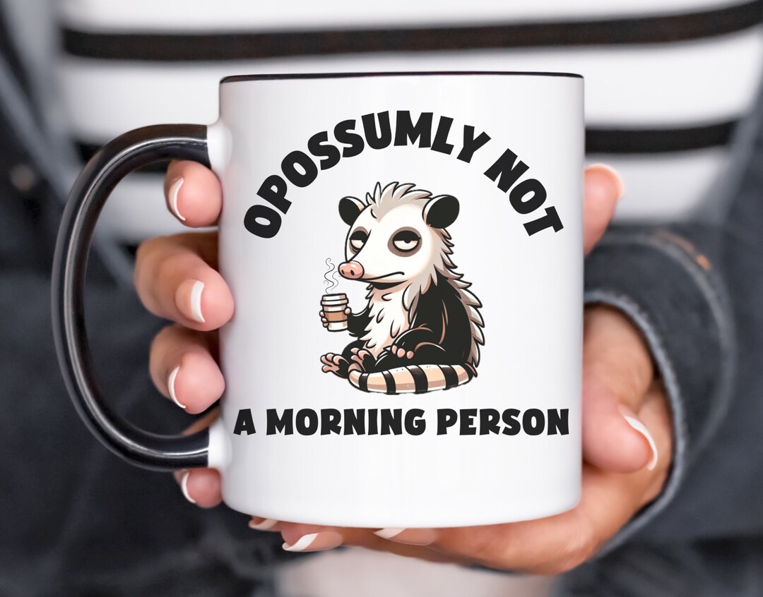 Opossum Mug, Funny Opossum Coffee Mug, Cute Possum Lover Gift, Opossum ...
