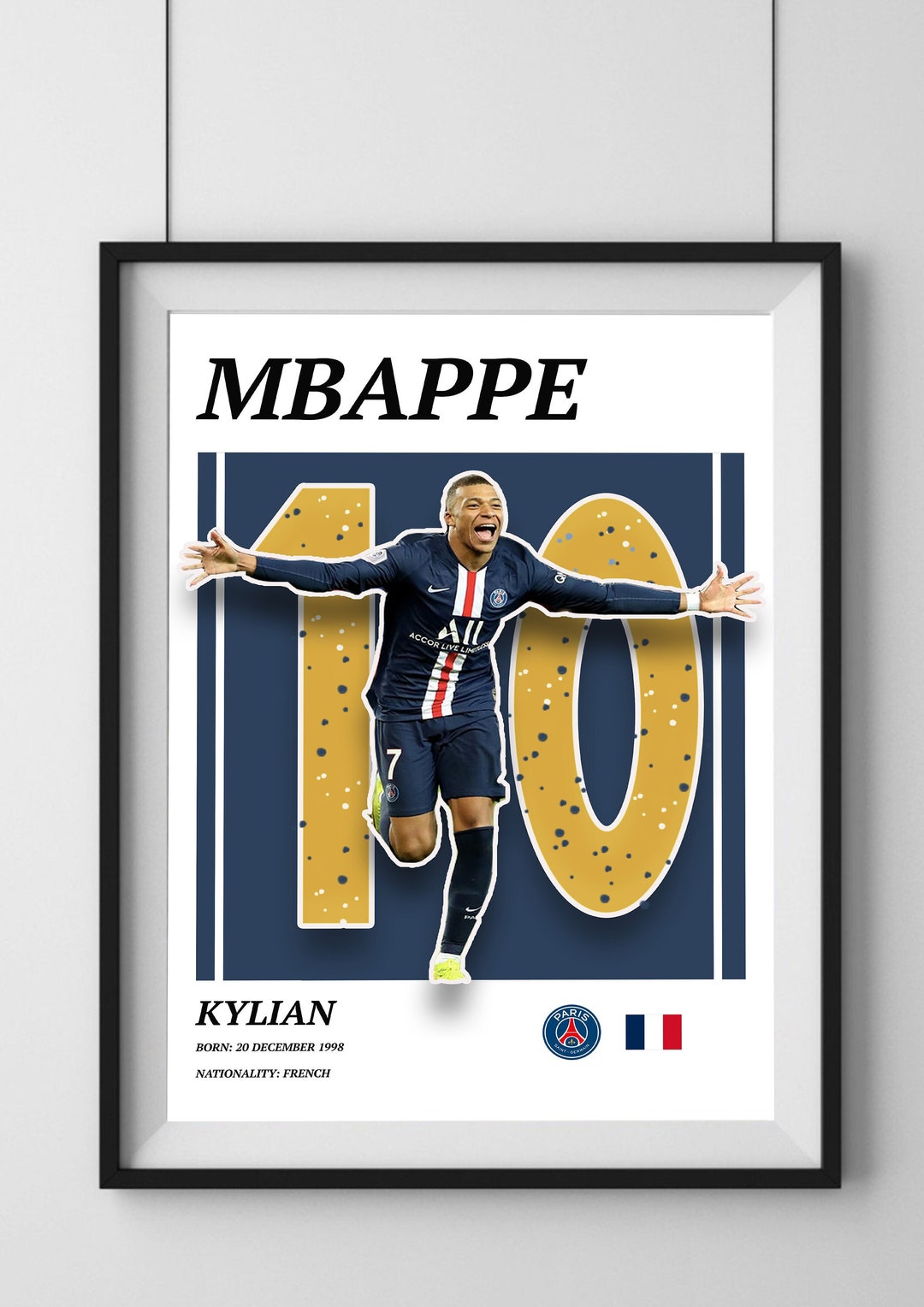 Football Posters, Kylian Mbappe Poster, Prints, Football, Football ...