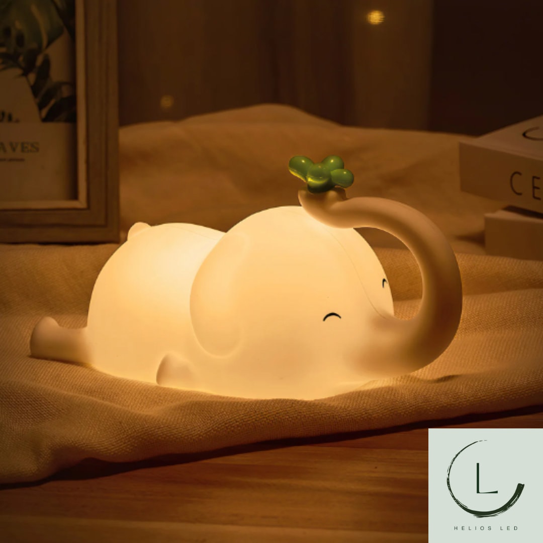 ELEPHANT Kawai Lamp Elephant Night Light Soft Silicone - Etsy