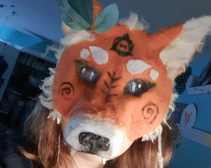 Red Fox Mask therian-style - Etsy