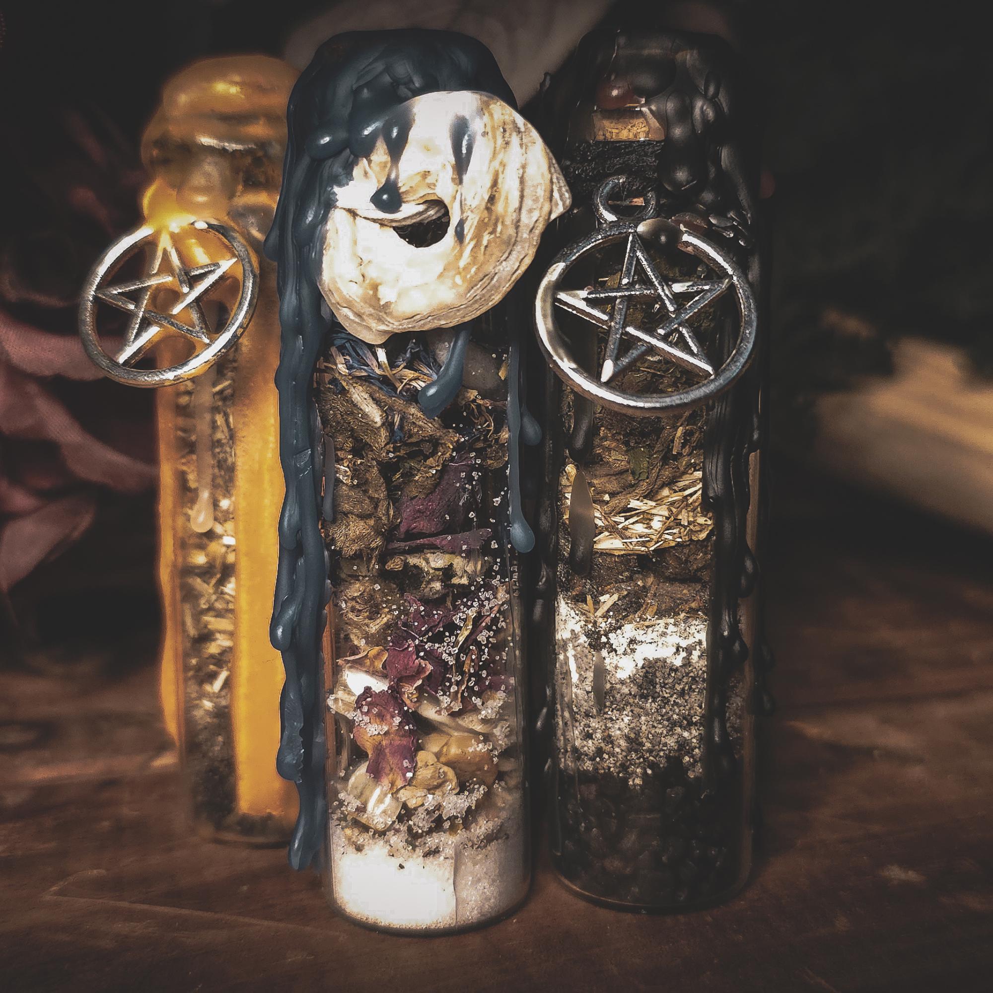 Infernal Blessing Spell Jar | Ash, Sulfur, Iron & Garnet Witchcraft ...