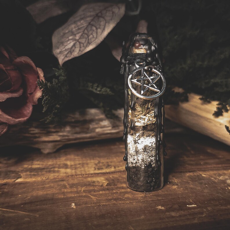 Infernal Blessing Spell Jar | Ash, Sulfur, Iron & Garnet Witchcraft ...